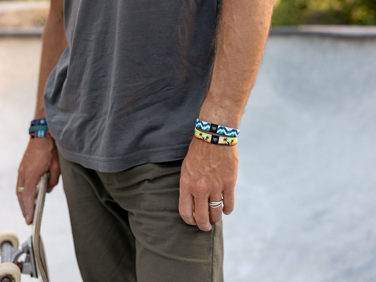 Malibu Blue Wristband Bracelet – Hang Loose Bands